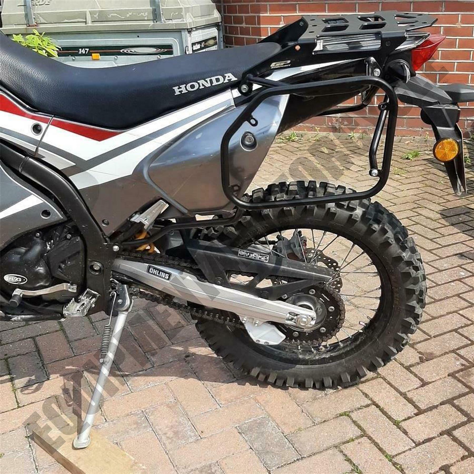 Honda CRF 250 RALLY pannier racks + top case rack full set